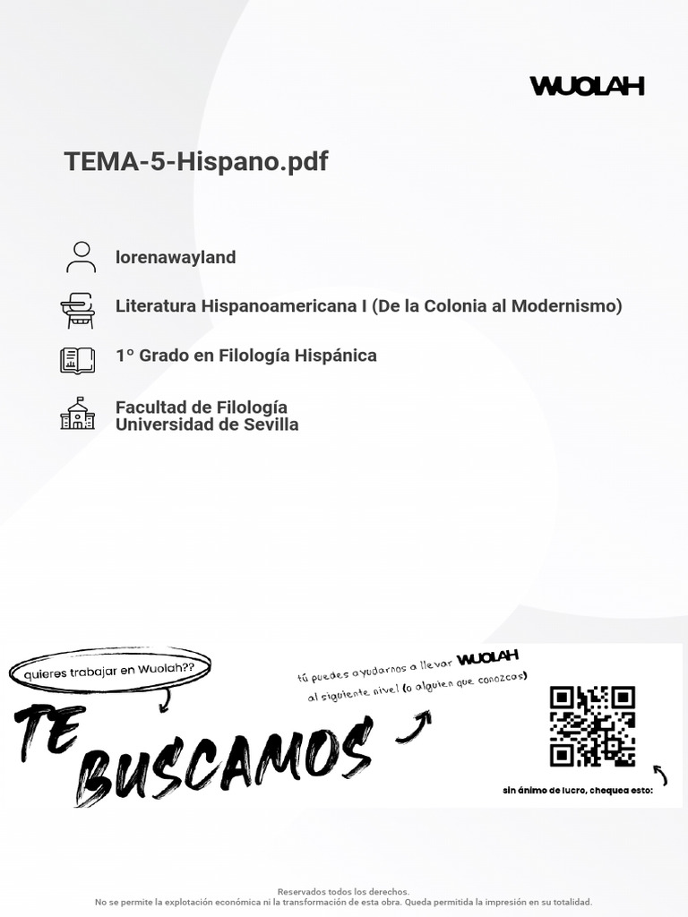 TEMA 5 Hispano | PDF