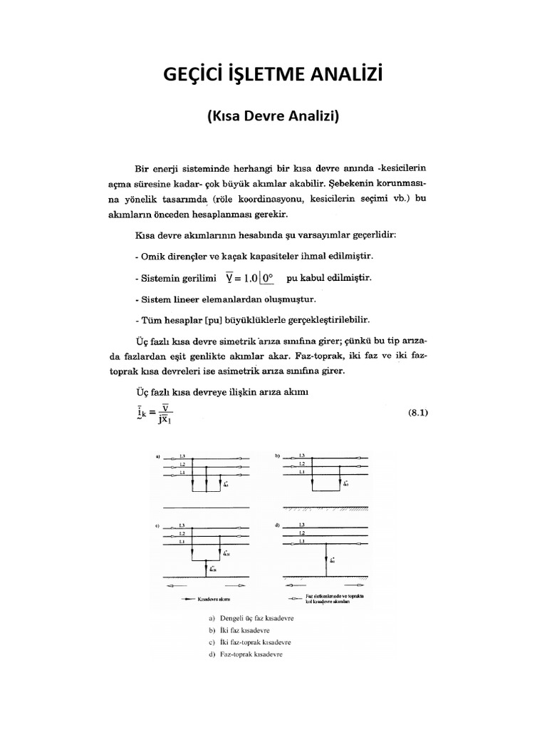 Kisa Devre Hesaplari | PDF Kisa Devre Hesaplari | PDF