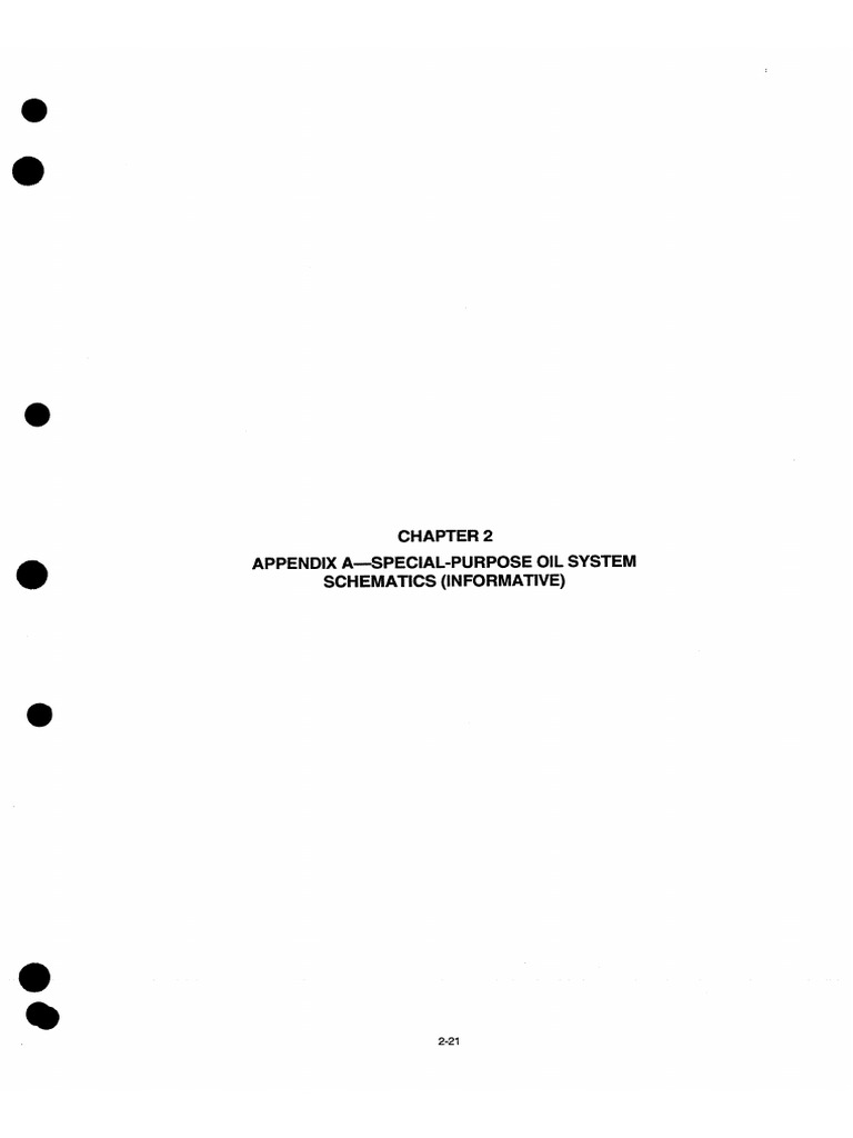 Special Purpose Oil System Schematics | PDF