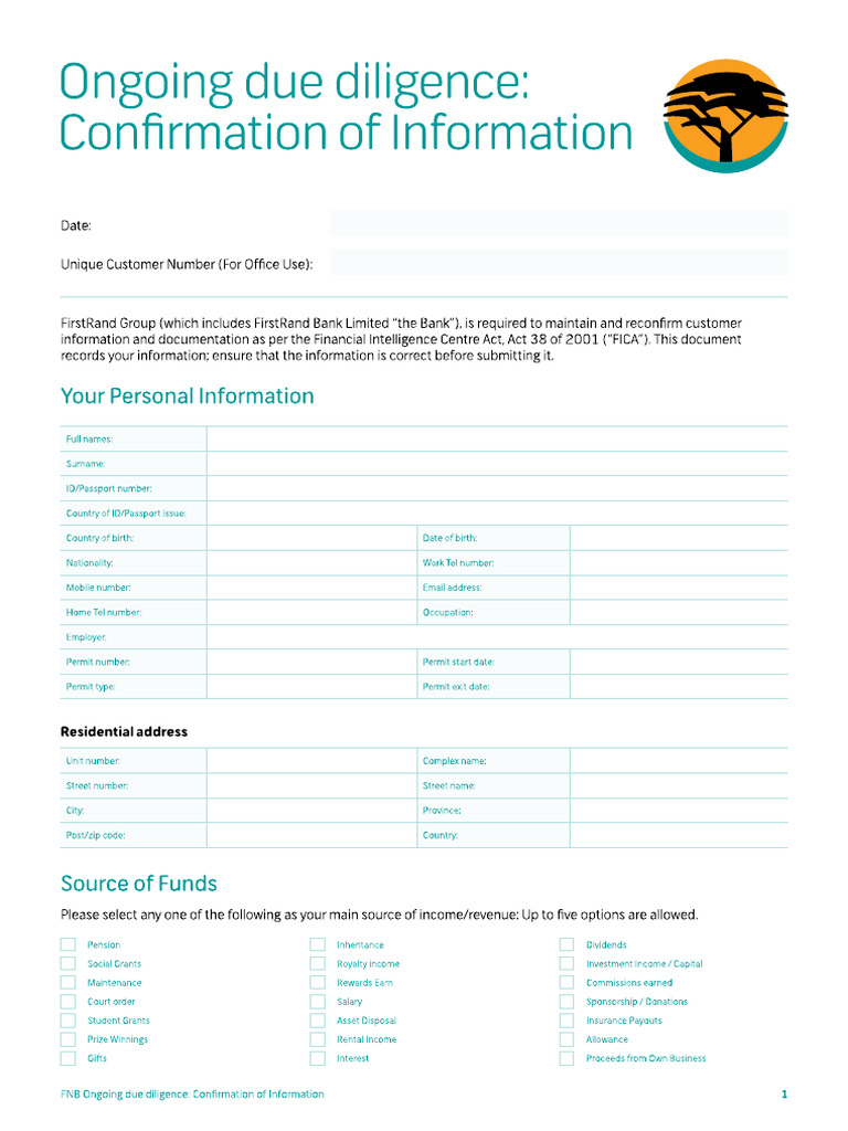 Declaration Ongoing Due Diligence | PDF