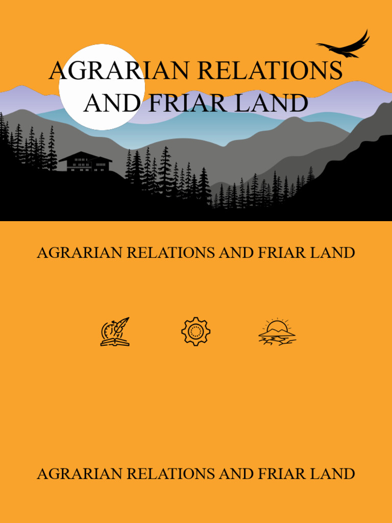 Agrarian Relations and Friar Lands | PDF