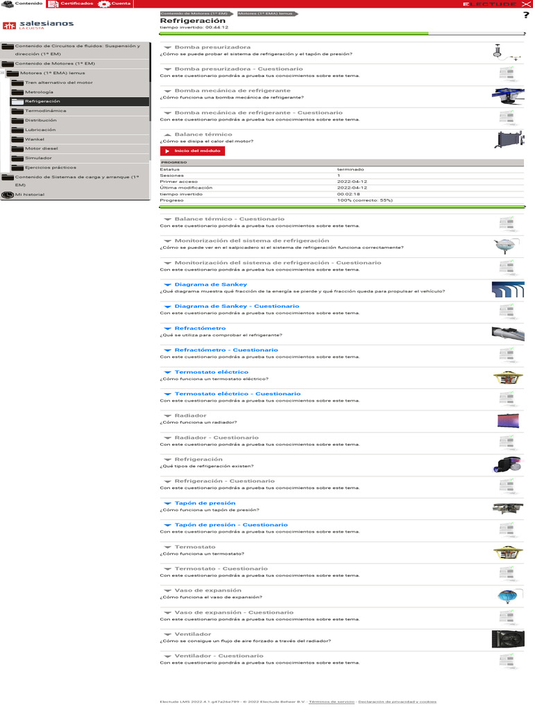 Refrigeración - Salesianos La Cuesta - Electude LMS | PDF | Termostato | Bienes manufacturados