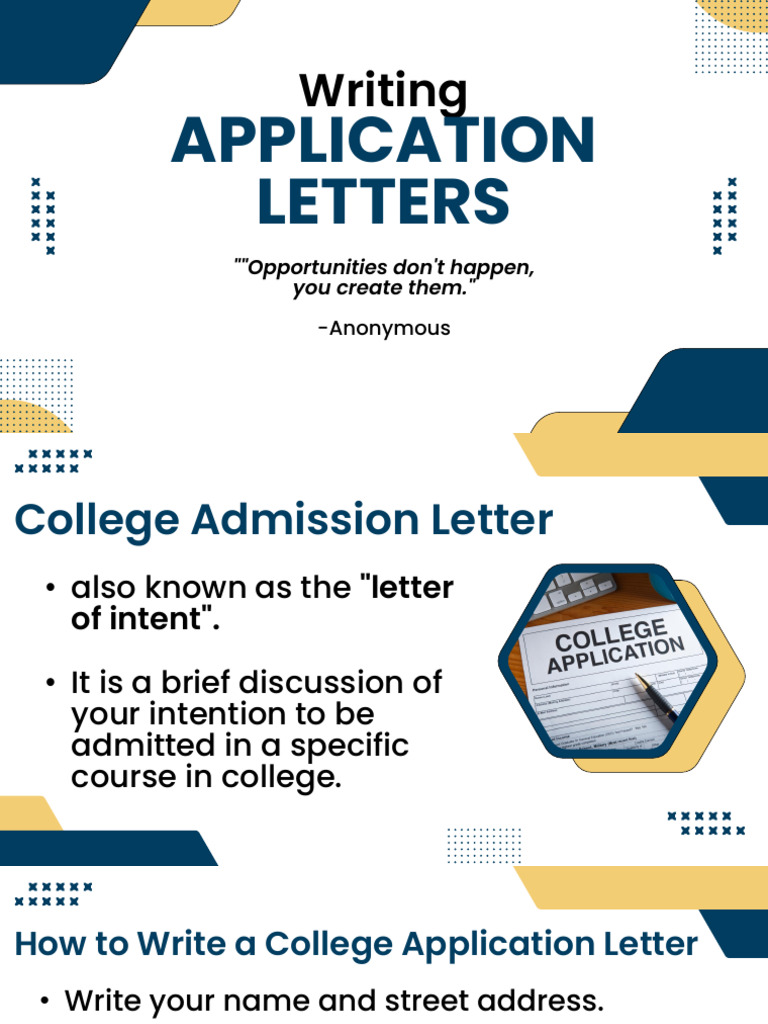 Reading and Writing Skills Writing Application Letters | PDF