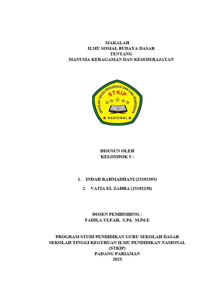 Makalah Isbd Kel 5 1c1 | PDF
