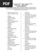 Data Processing Objective Questions For SS1, SS2, SS3 | PDF | Relational Model | Databases