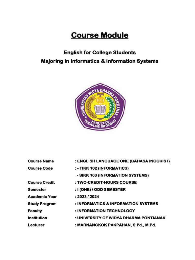 Course Module | PDF | Computer Data Storage | Random Access Memory