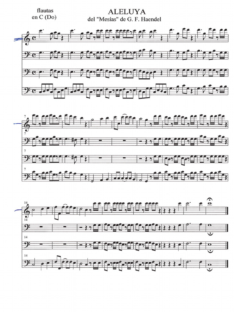 Aleluya Haendel Completo | PDF