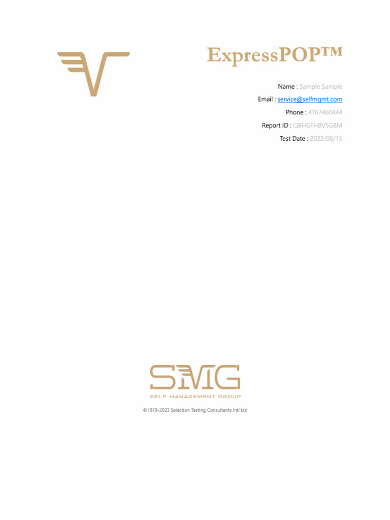 EPOP - Golden Eagle Sample | Download Free PDF | Psychological Concepts ...