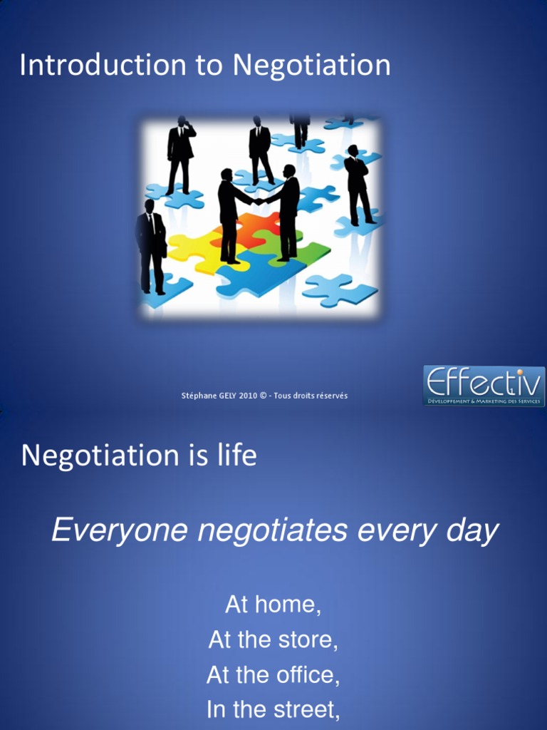 PM1 Introduction To Negotiation | PDF | Bargaining | Negotiation