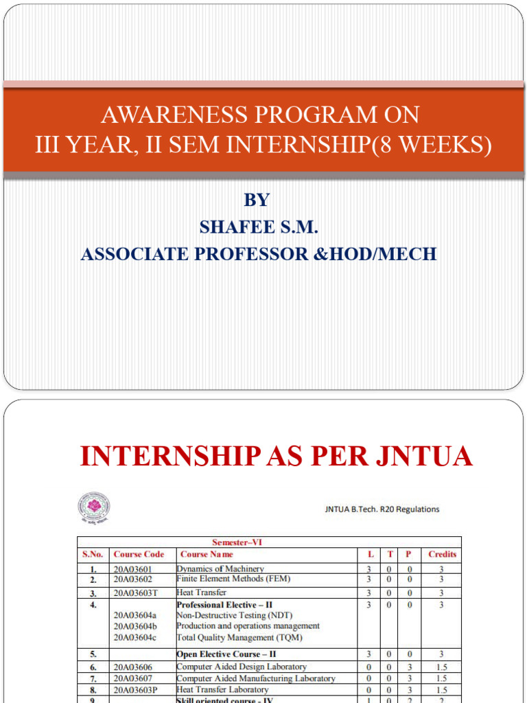 Internship Awareness Prog | PDF