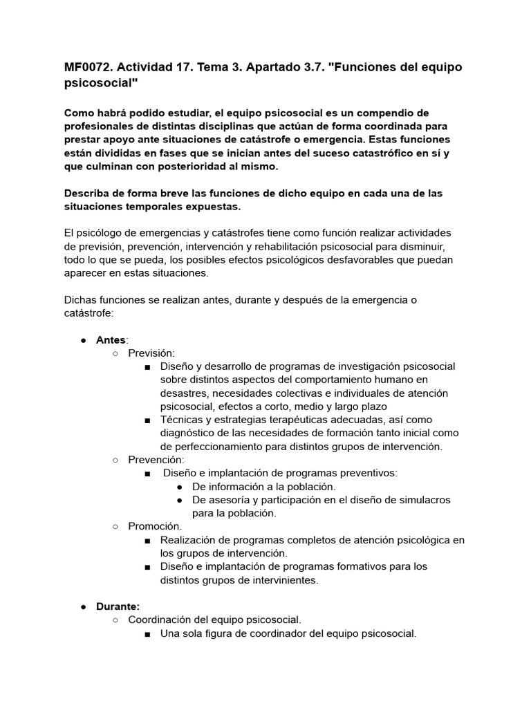 MF0072 Act17 | PDF | Sicología