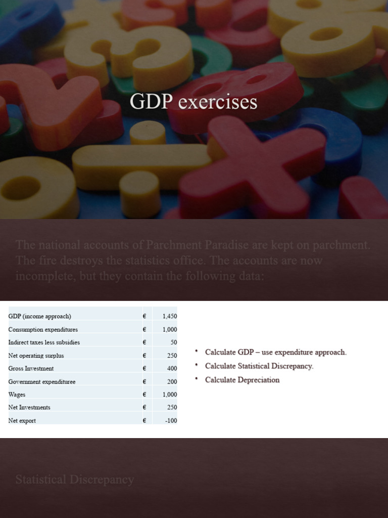 GDP - Exercises | PDF