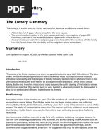 StudySync - Quiz - The Lottery | PDF