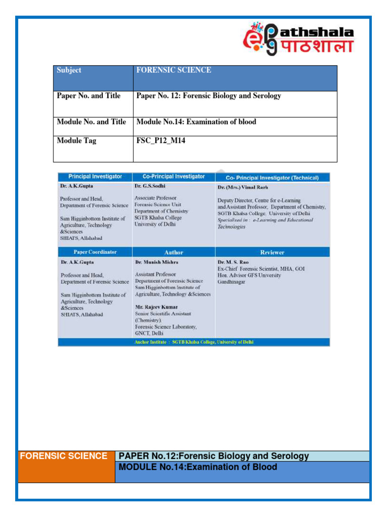 E Pathshala Blood | PDF | Blood Cell | Blood