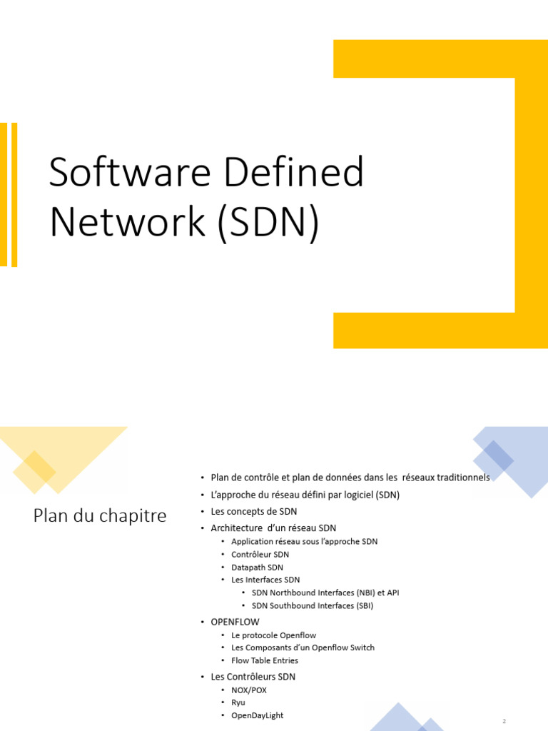 Chapitre 2 Sdn Et Openflow Pdf