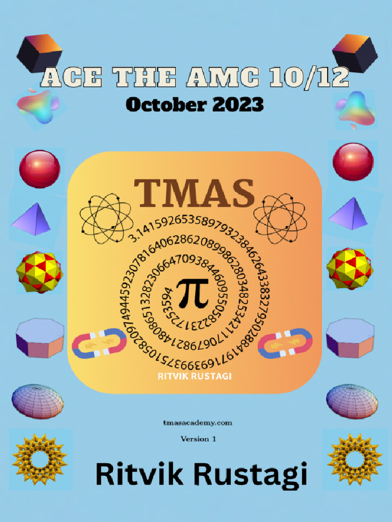 ACE The AMC 10 12 By Ritvik Rustagi PDF Factorization Mathematics