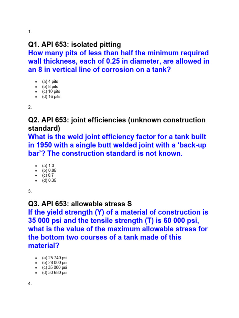 API 653 Settlement | PDF | Strength Of Materials | Materials
