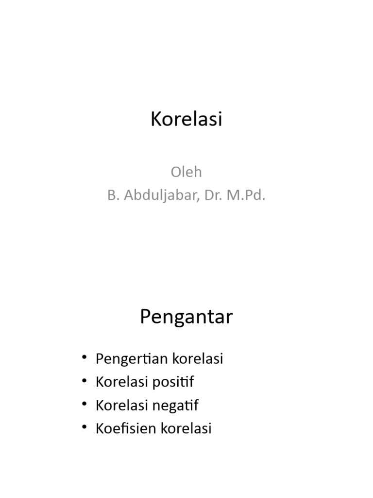 Korelasi | PDF