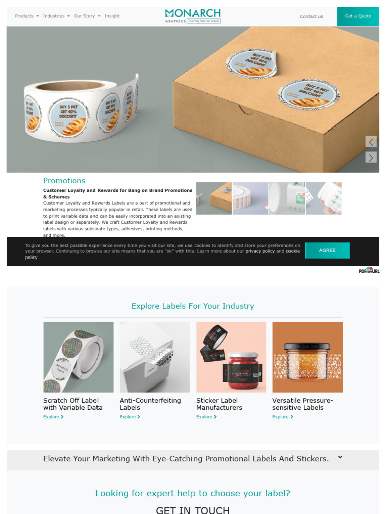 Sticker Labels Promotional | PDF | Brand | Loyalty Program