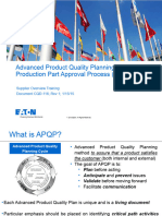 GDPEP / AIAG APQP / VDA Maturity Level Assurance: A1 A2 A3 A4 A5 A6 A7 ...