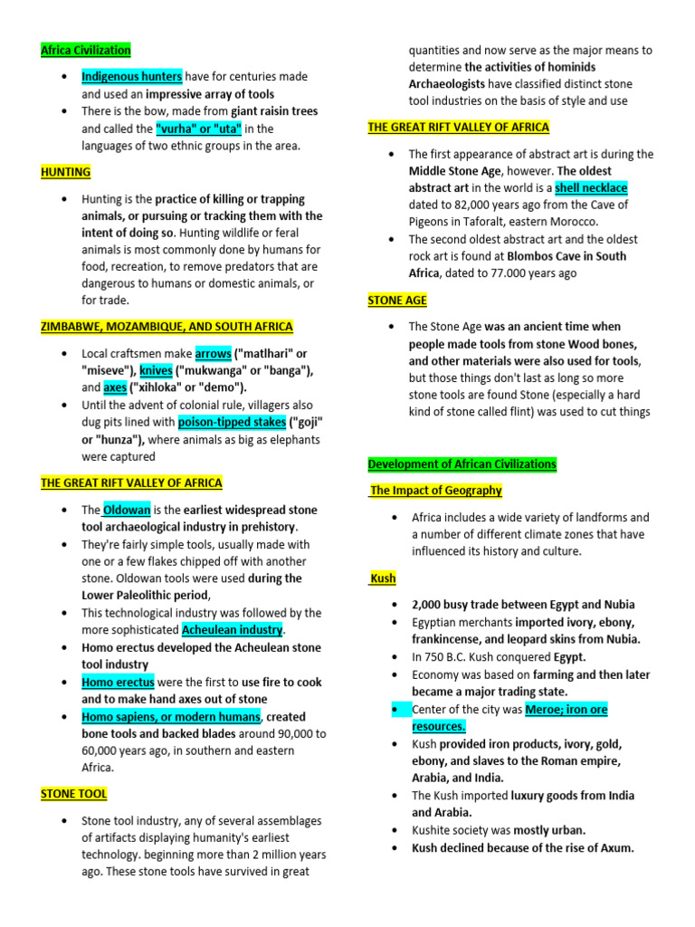 STS Midterms | PDF | Stone Age | Africa
