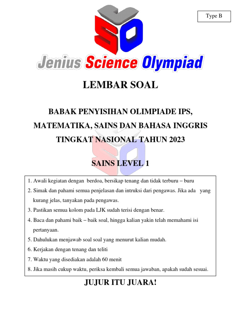 Sains Level 1 (Type B) | PDF
