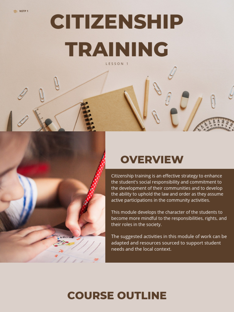 Citizenship Training for Students | PDF | Citizenship | Virtue