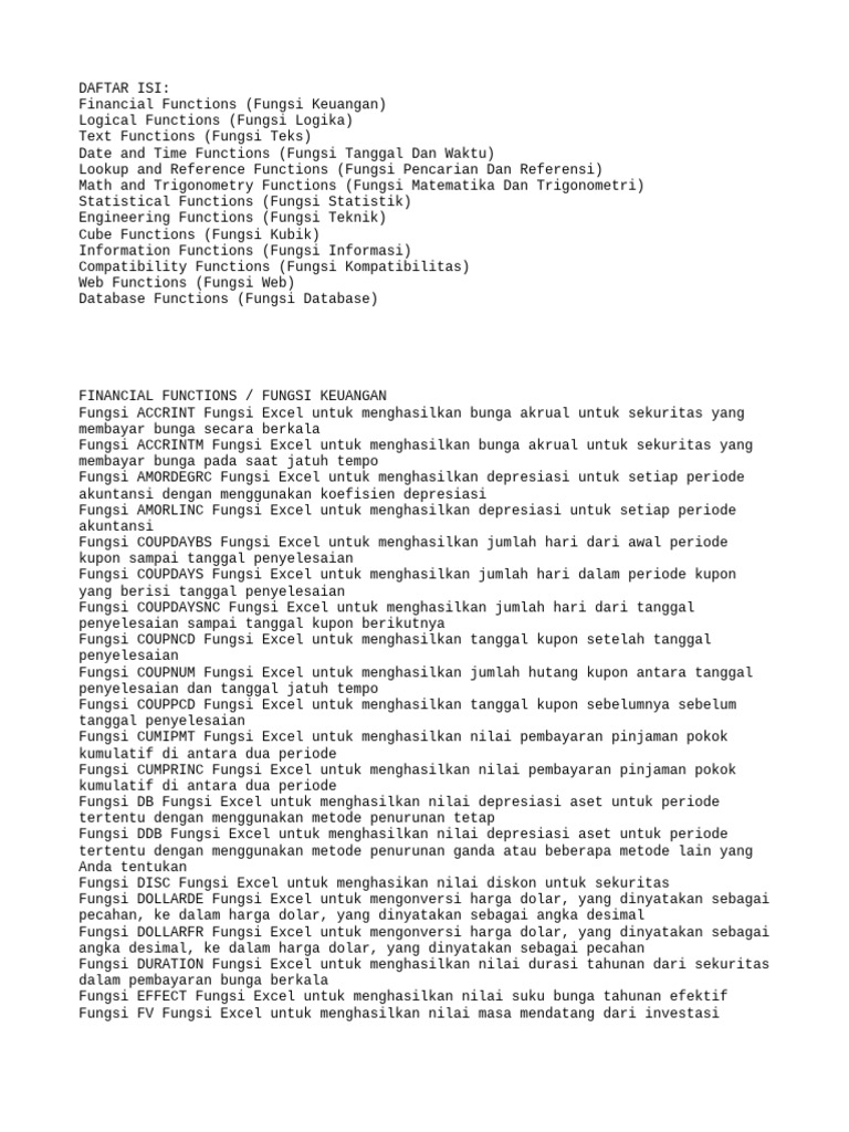 Rumus Exel | PDF | Metode & Bahan Ajar | Komputer