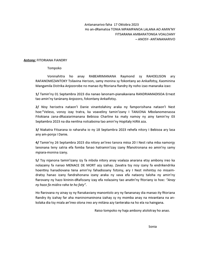 Fitoriana Fiandry | PDF