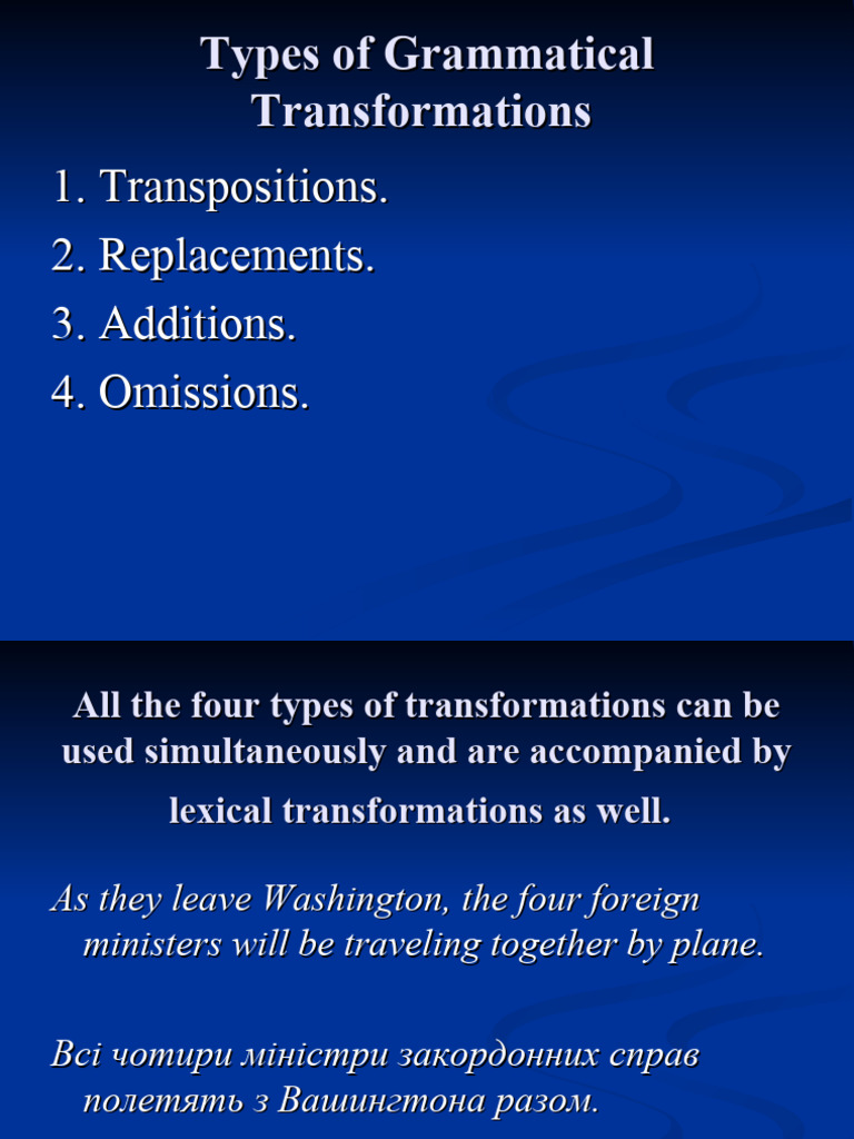 Grammatical Transformations | PDF | Sentence (Linguistics) | English ...