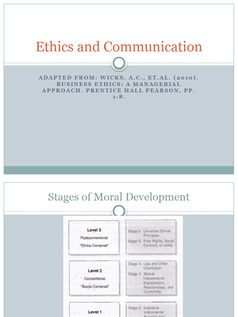 (PPT 9a) Ethics and Communication | PDF | Morality | Human Communication