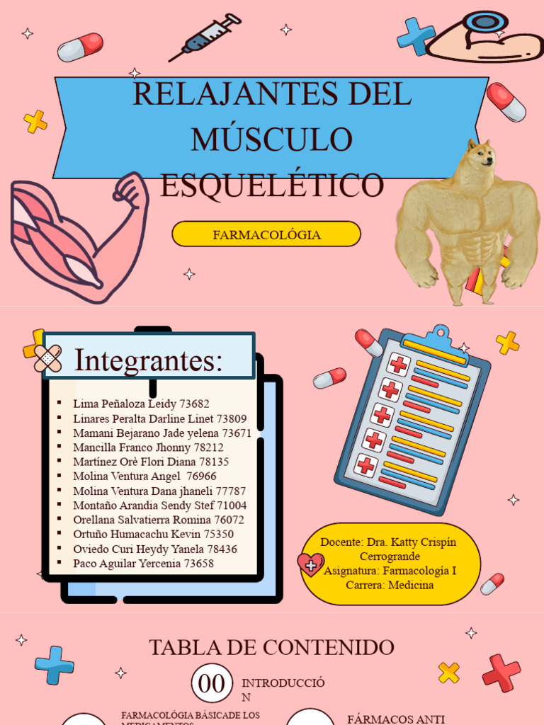 Relajantes Musculares | PDF | Drogas | Farmacología