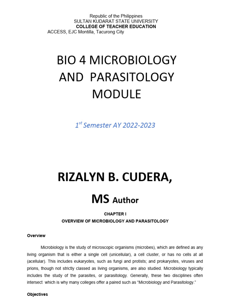 Lesson 1 Introduction To Microbiology | PDF | Microbiology | Cell (Biology)