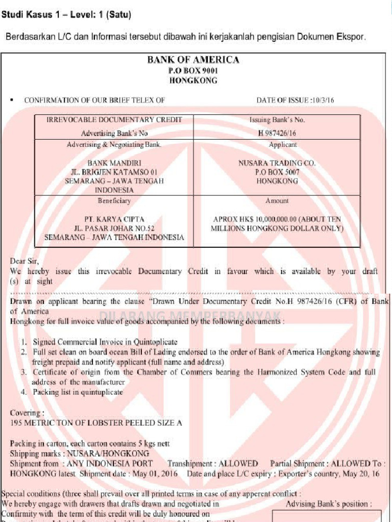 Jawaban Kasus 1 Level 1 | PDF