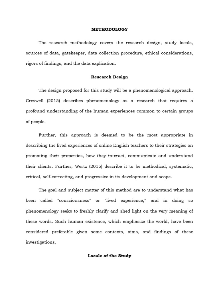 PR1 Sample Research Methodology | PDF | Qualitative Research | Methodology