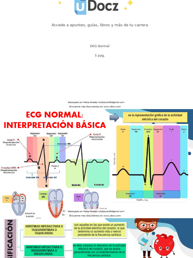 Ekg Normal 289006 Downloadable 4424528 | PDF | Electrocardiografia ...