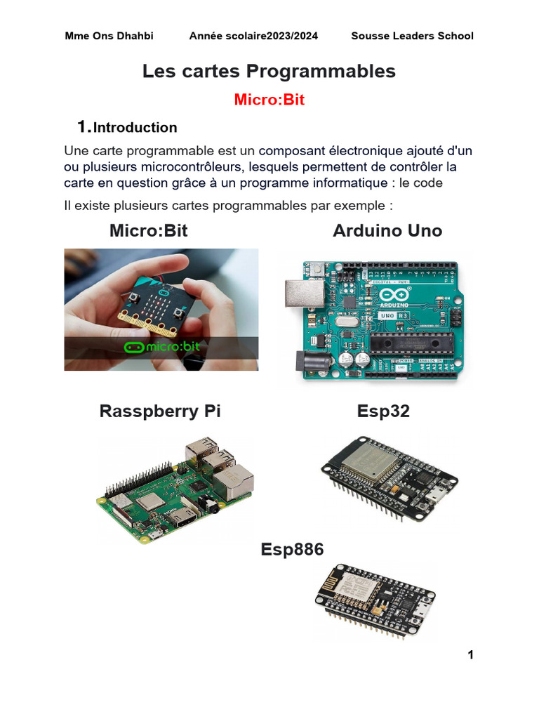 Les Cartes Programmables | PDF