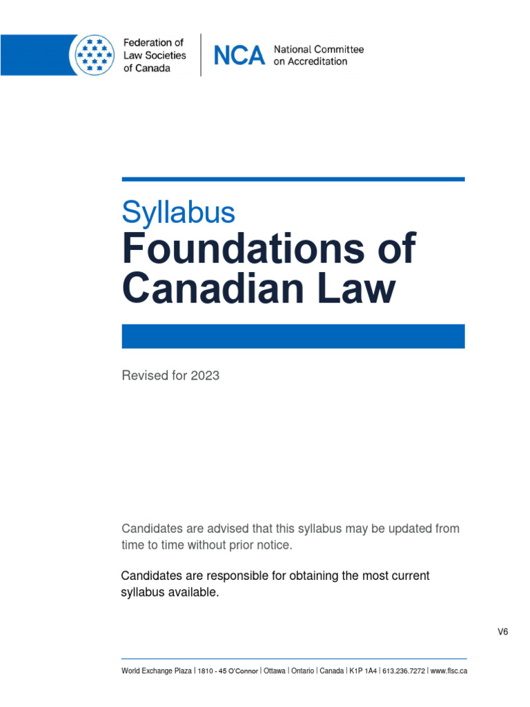 NCA Foundations V6 | PDF | Common Law | Precedent