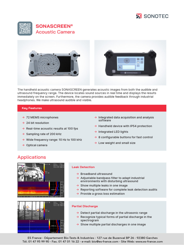 Sonascreen: Acoustic Camera | PDF | Ultrasound | Microphone