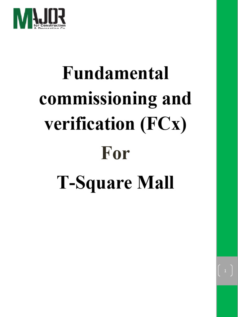 FCx Process for T-Square Mall Construction | PDF | Verification And ...