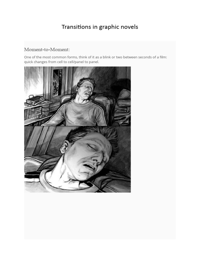 Graphic Novel Transition Techniques | PDF