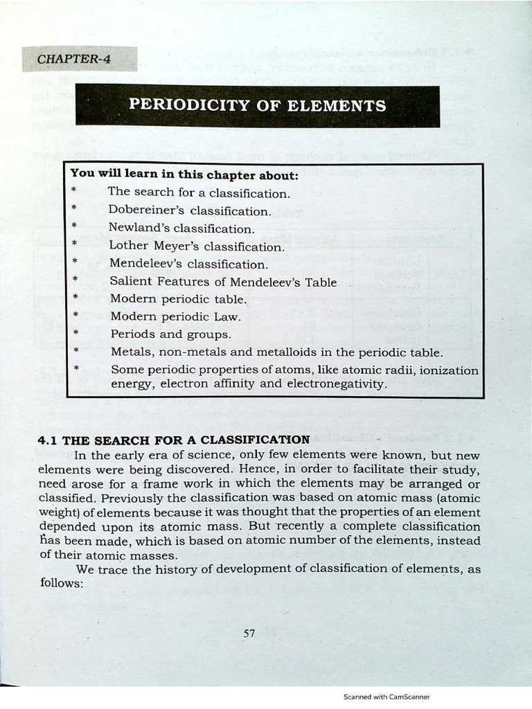 Chemistry 9th Class Chapter 4 Sindh Board English Medium | PDF