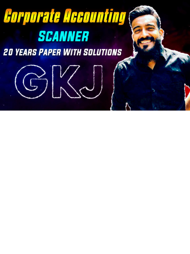 Corporate Accounting Scanner by GKJ | PDF | Wellness