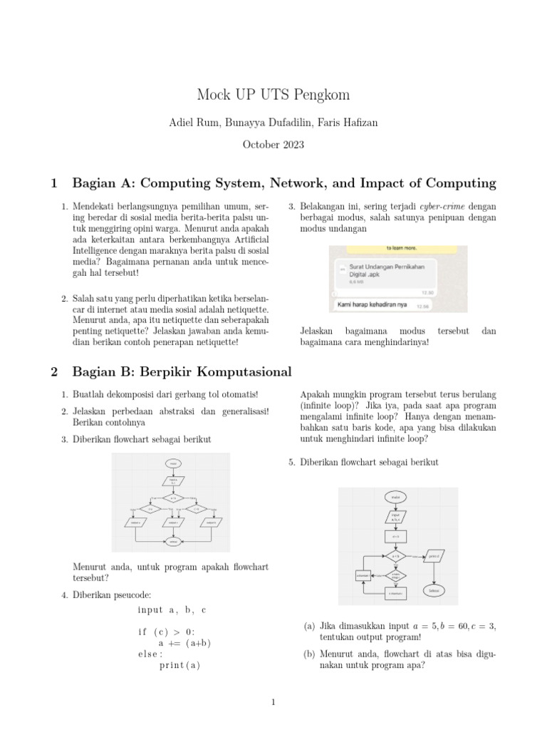 MockUP UTS Pengkom | PDF