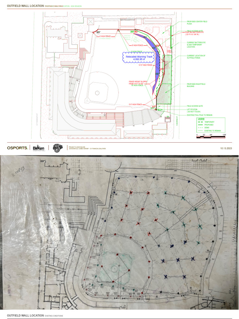 121 Financial Ballpark Wall Plans | PDF | Baseball Field | Outdoor ...