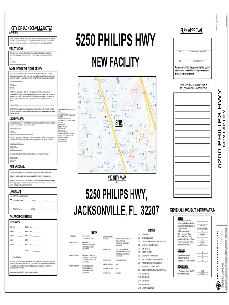 5250 Philips Hwy - Civil Plans - 23-0080 - DRAFT - 09-07-2023 | PDF ...
