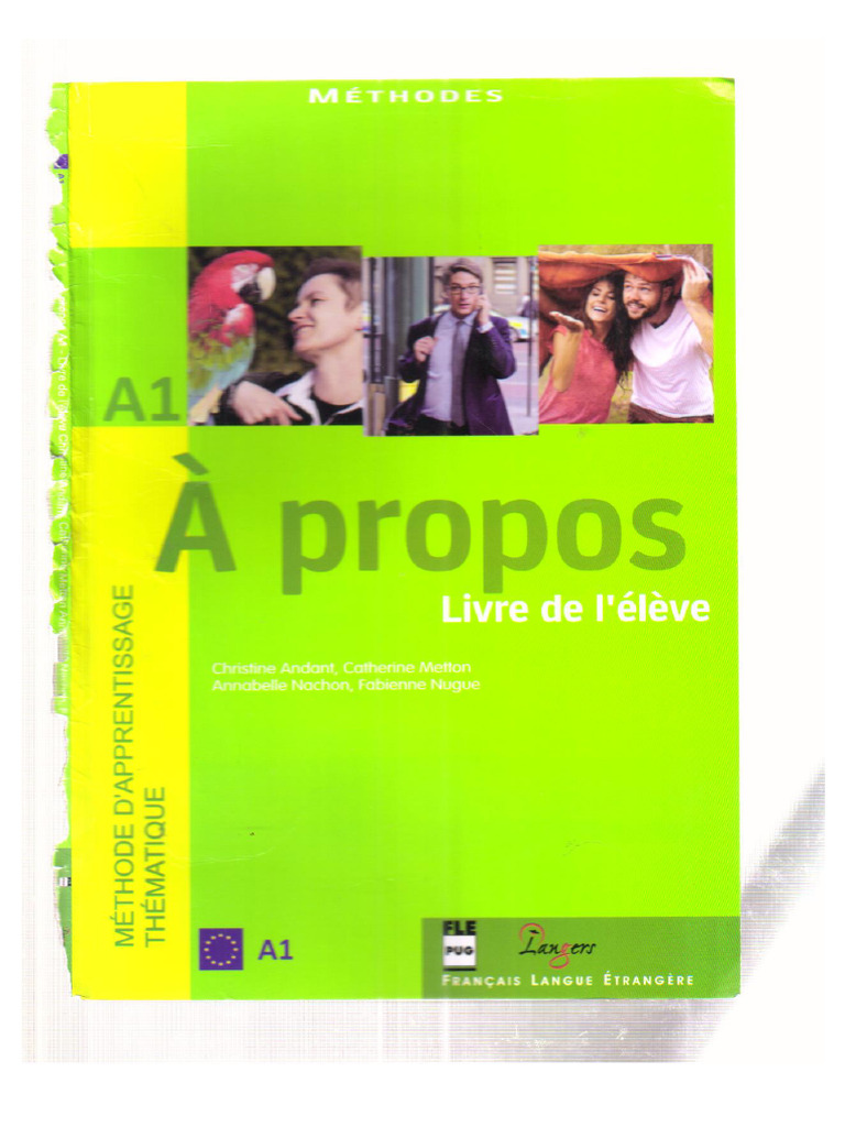 A Propos Livre de I'eleve | PDF