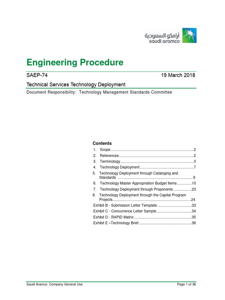 Saep 74 | PDF | Specification (Technical Standard) | Supply Chain Management