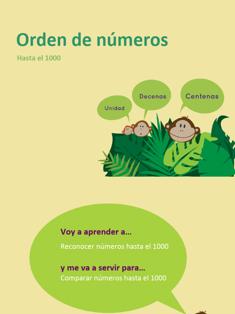 Números Hasta 1000 | PDF