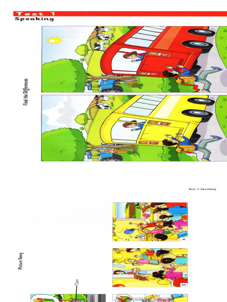 Pictures - Movers 2 Speaking Test | PDF